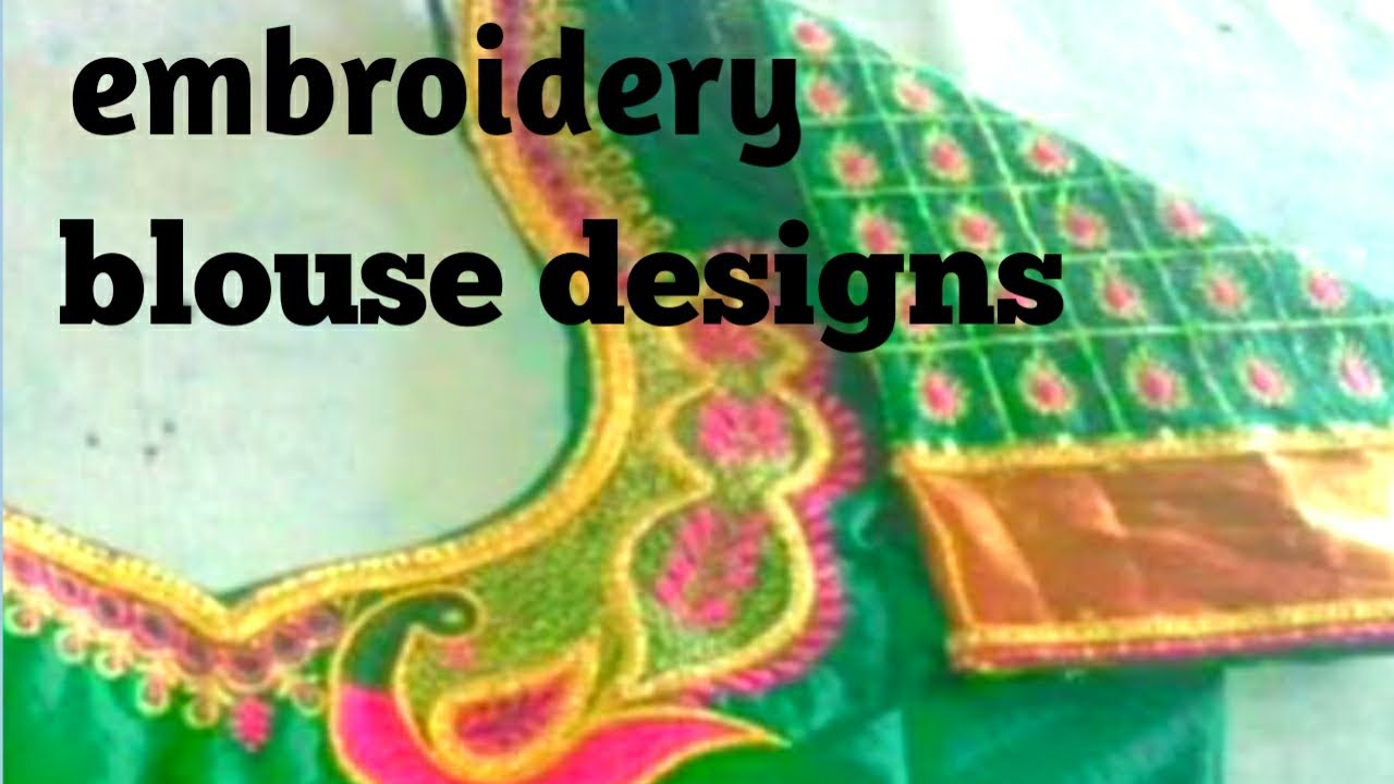 top 10 simple embroidery blouse designs#blousedesign # simple designs ...