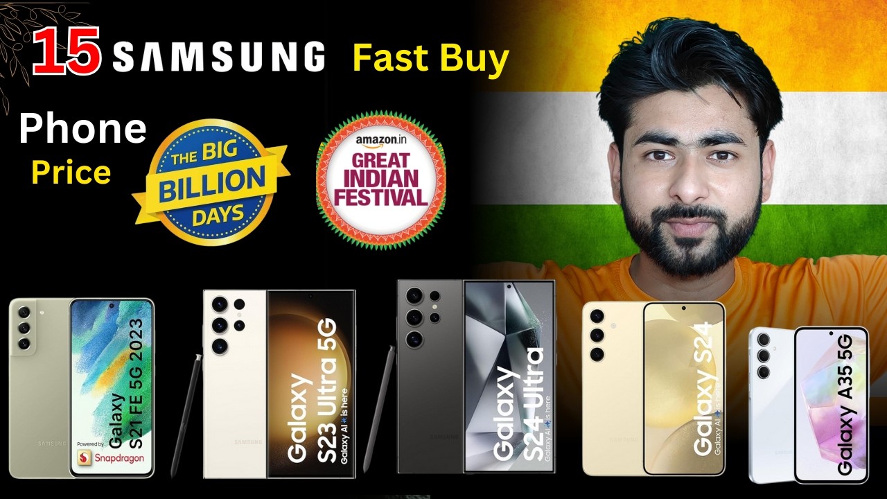 Finally All samsung phones Price in Big Billion Days 2024 😱| samsung 23 ...