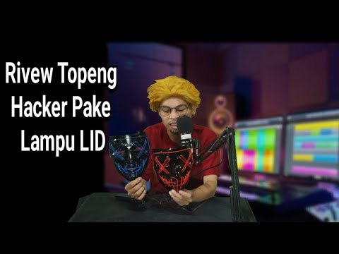 Rivew Topeng Hacker Dengan Lampu LID - YouTube