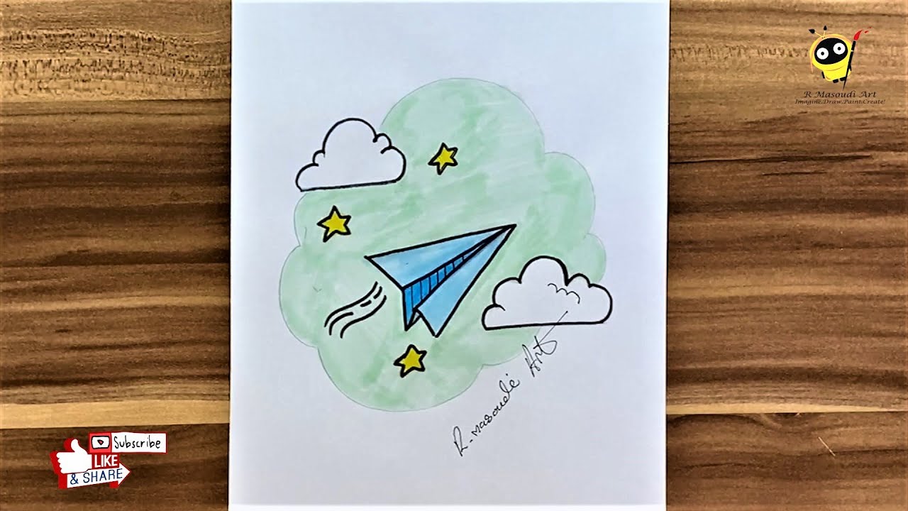 How to draw Telegram Logo / 2 - YouTube