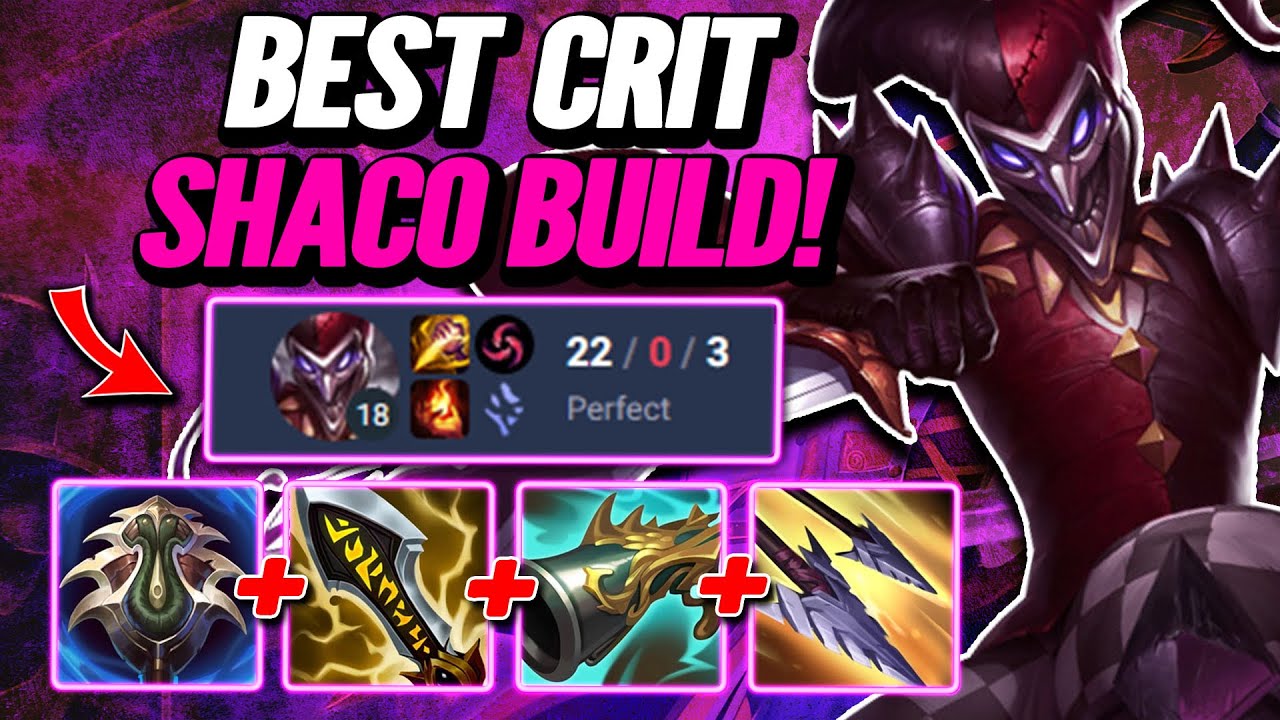 22/0 Full Crit Shaco Ranked 😍 - S14/D4 [League of Legends] Full ...