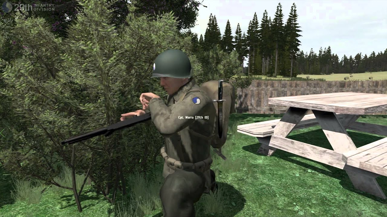 29th ID - CP4S2's first Invasion 1944 Platoon Drill! - YouTube