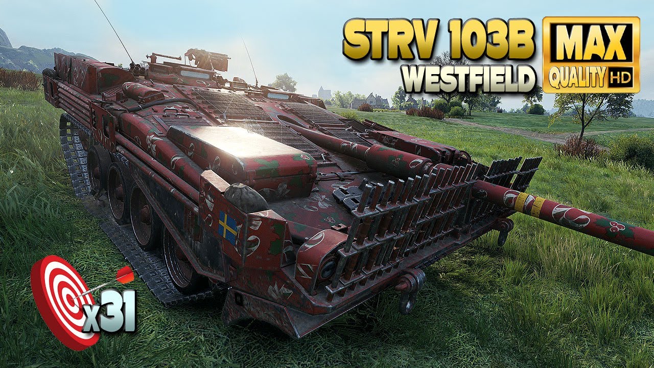 Strv 103B: 5,13sec pure firepower - World of Tanks - YouTube