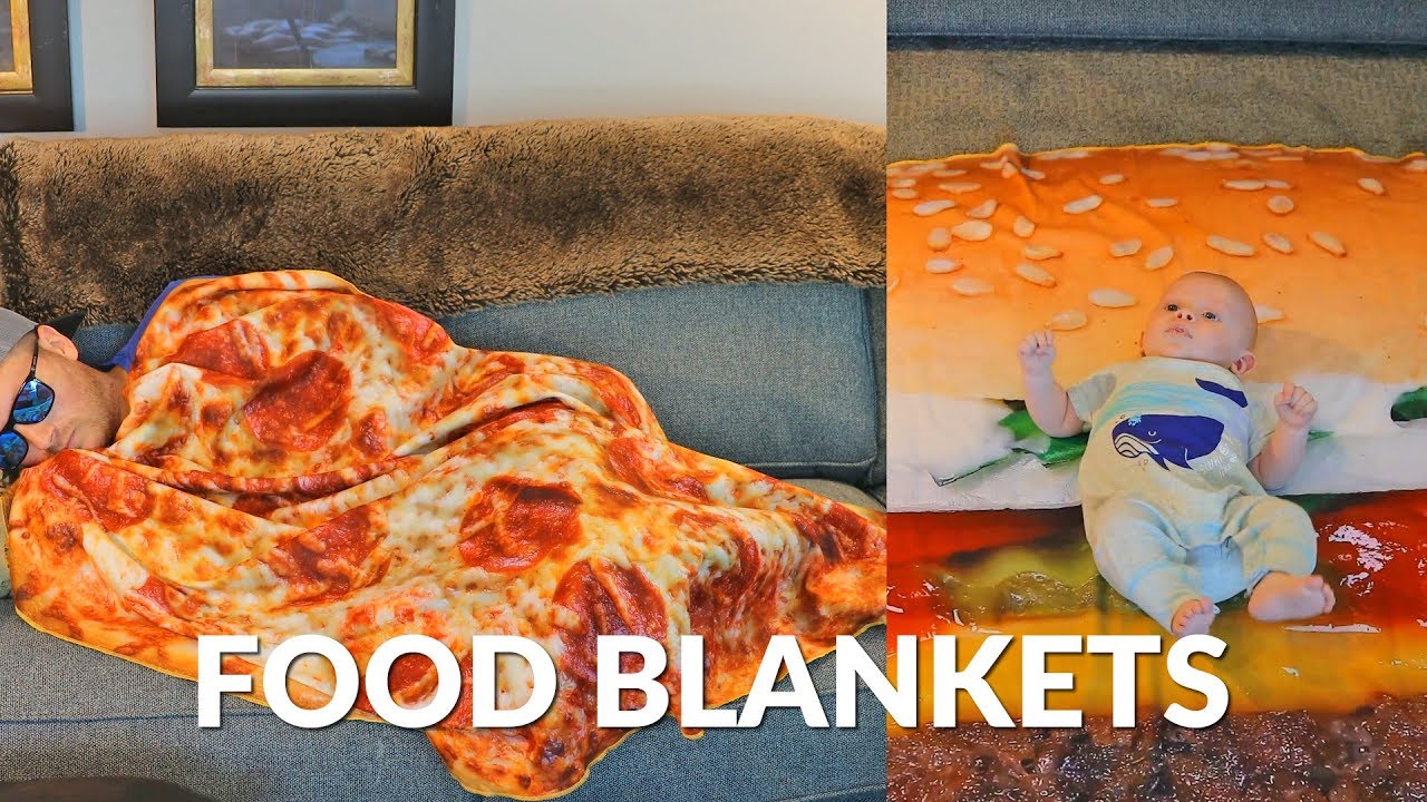 Giant Food Blankets | Pizza, Burger & Donut Blankets - YouTube
