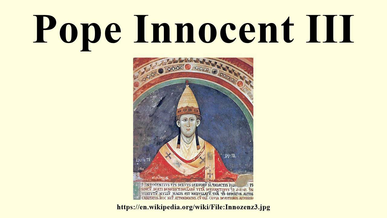 Pope Innocent III - YouTube