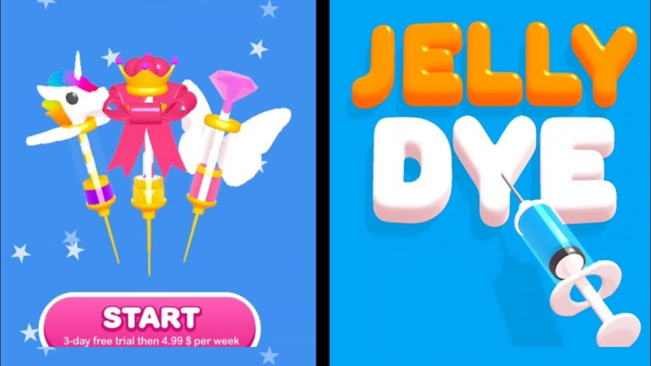 Jelly Dye! GamePlay/iOS/Android/Play Mobile Game/ Level 3-4 - YouTube