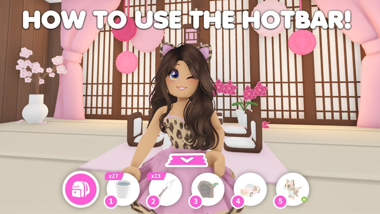 HOW to use the HOTBAR and which items are the BEST!? in Adopt me! - YouTube