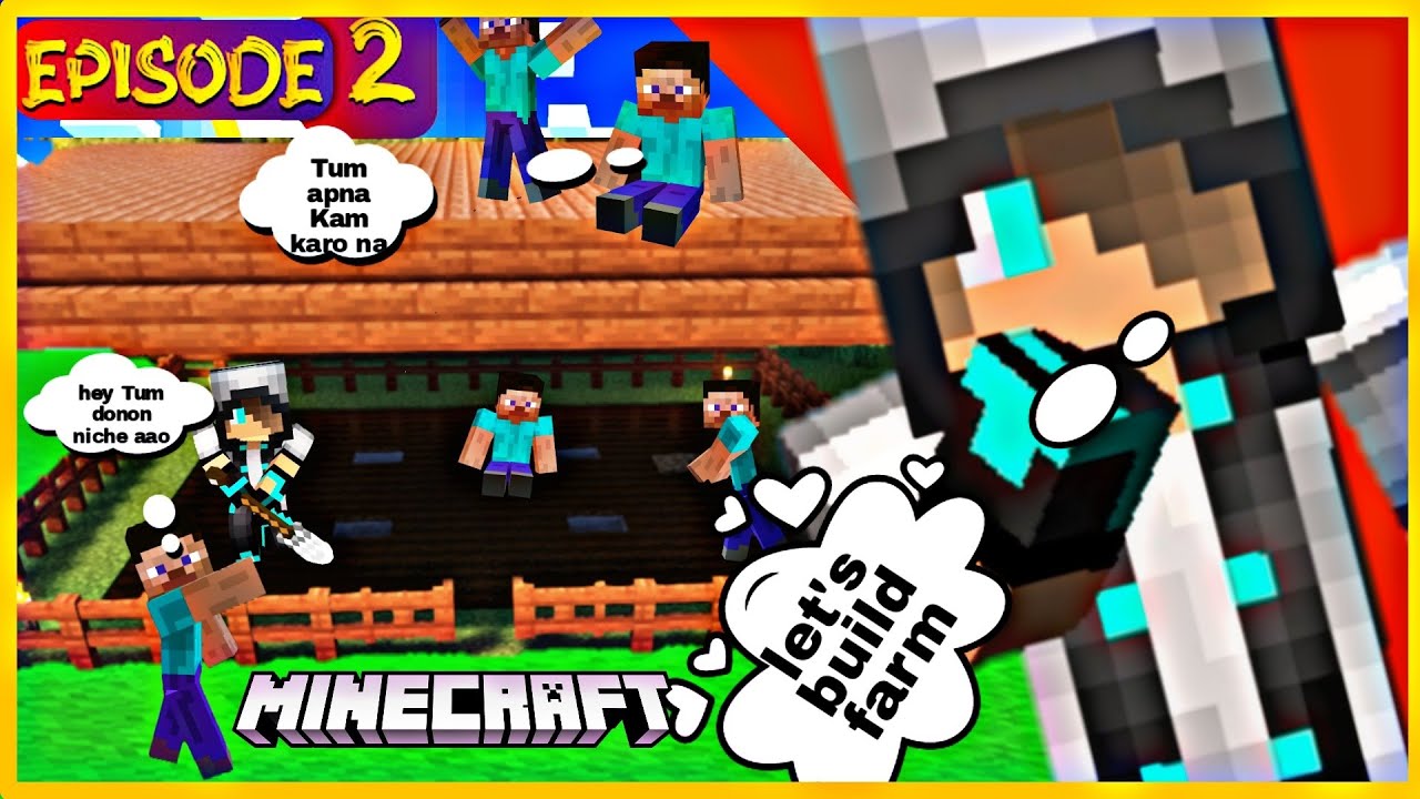 In Minecraft second day! Me plant first crop! and make my first farm (EP-2) - YouTube