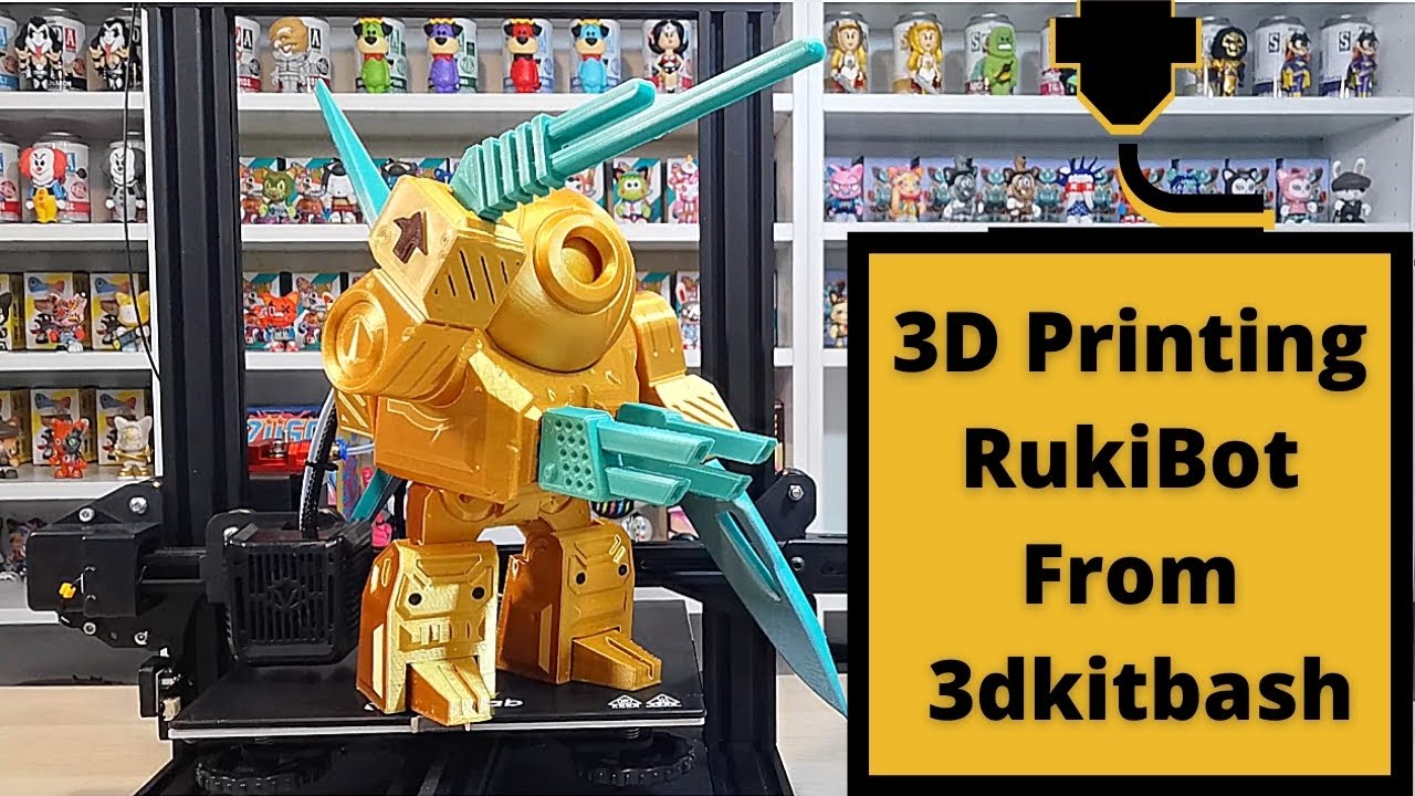 3D Printing RukiBot From 3dkitbash.com - Large 3D Print With Amazing ...