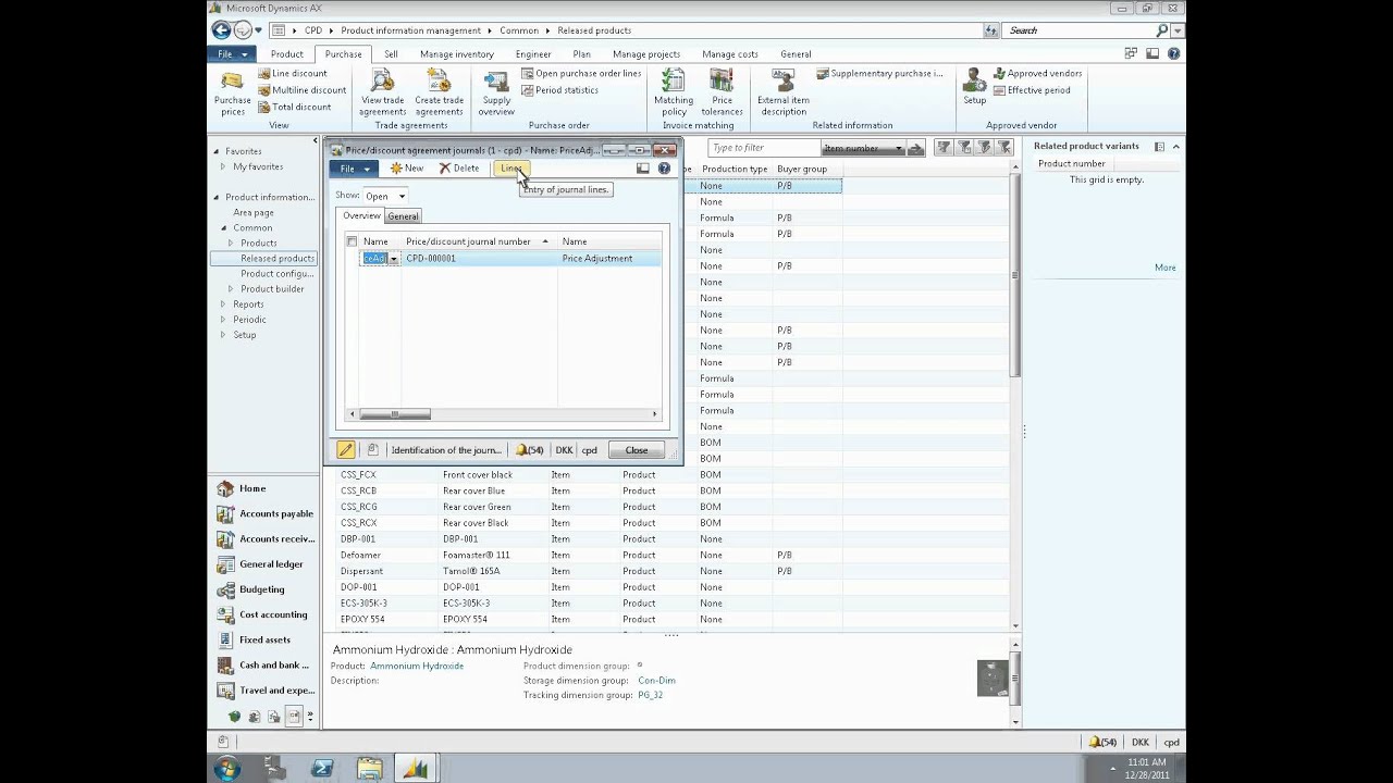 Microsoft Dynamics AX for Chemical Manufacturing - YouTube