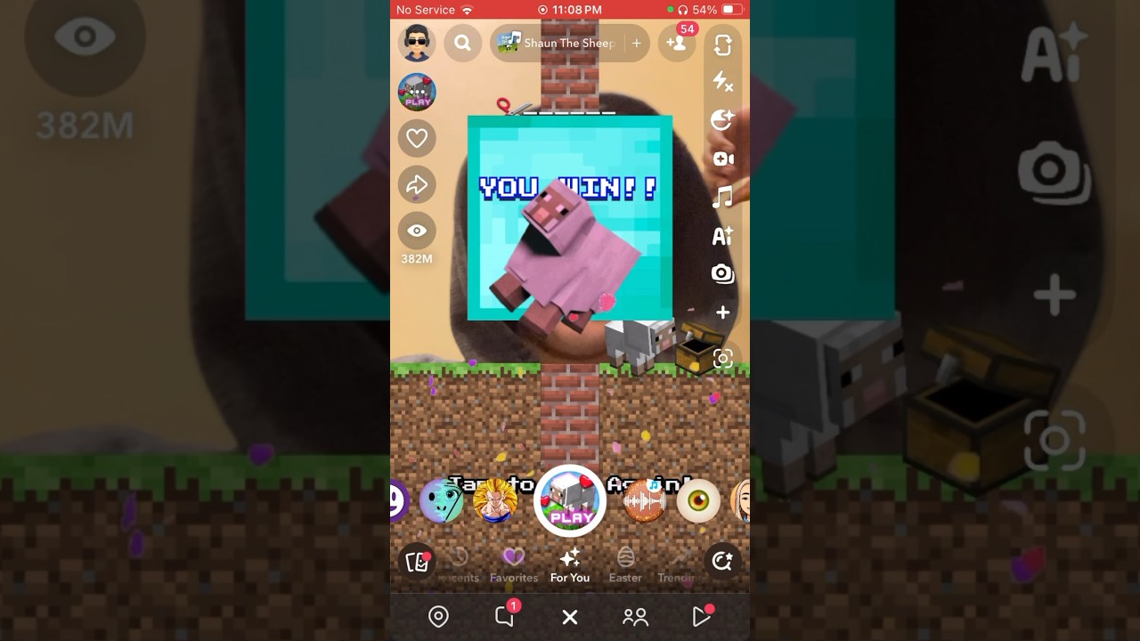 Minecraft Filter (ft. @Luur..) #share #subscribe #snapchat #shorts #fyp ...