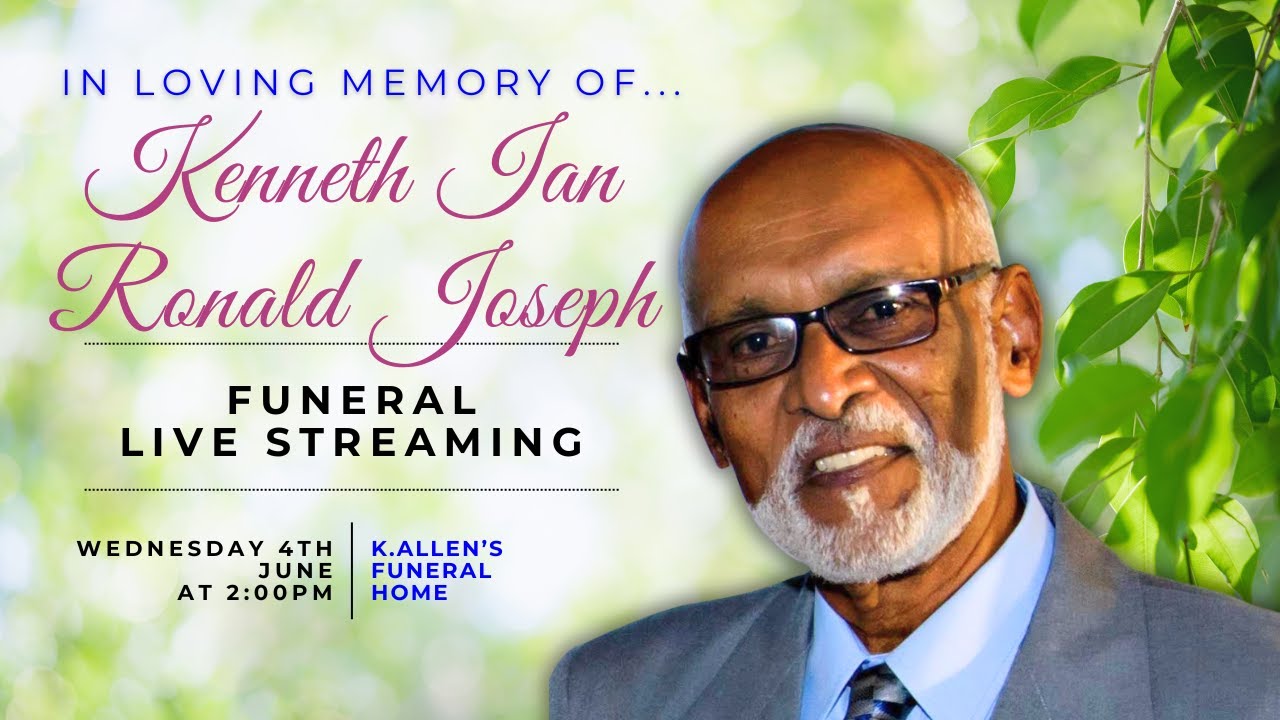 Celebrating the life of Kenneth Ian Ronald Joseph. - YouTube