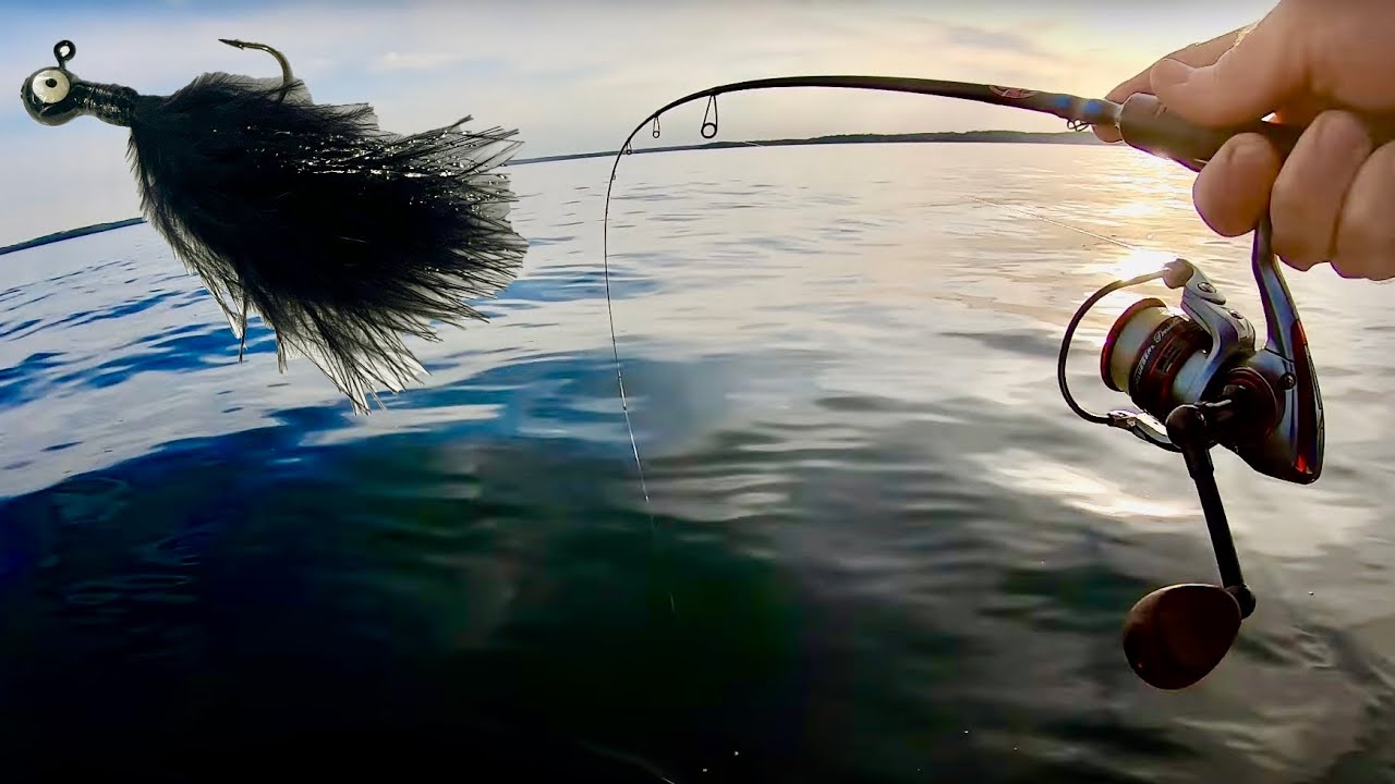 Catch All Fish with a Black Marabou Jig - YouTube