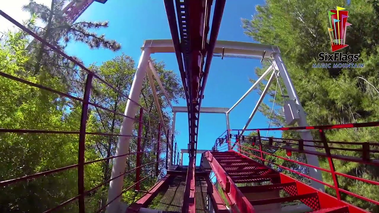 Ninja - The Black Belt of Roller Coasters On-Ride POV | Six Flags Magic ...