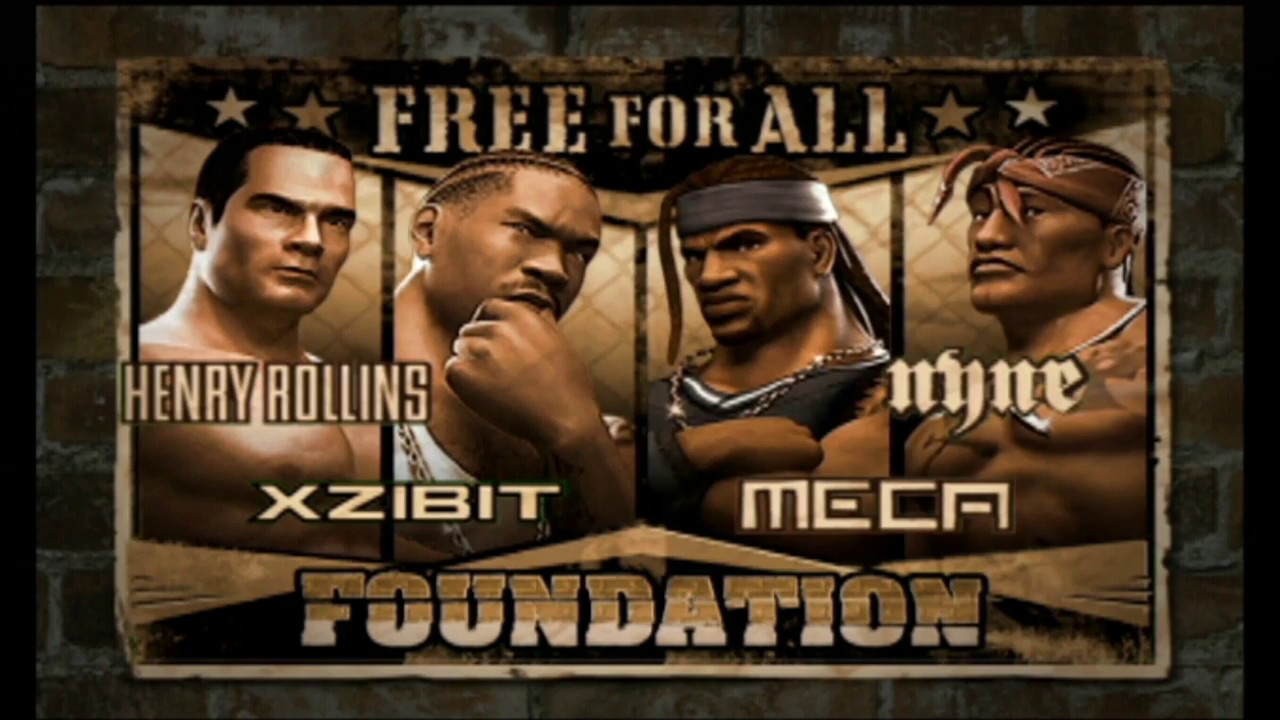 Def Jam Fight for NY (PS2) - Henry Rollins vs Xzibit vs Meca vs Nyne ...