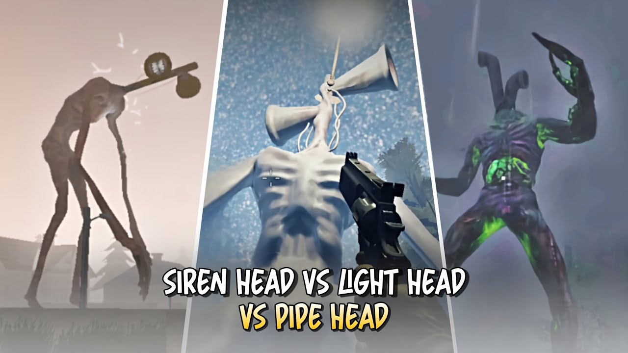 Siren Head City Survival vs Light Head Horror Zone vs Pipe Head Story ...