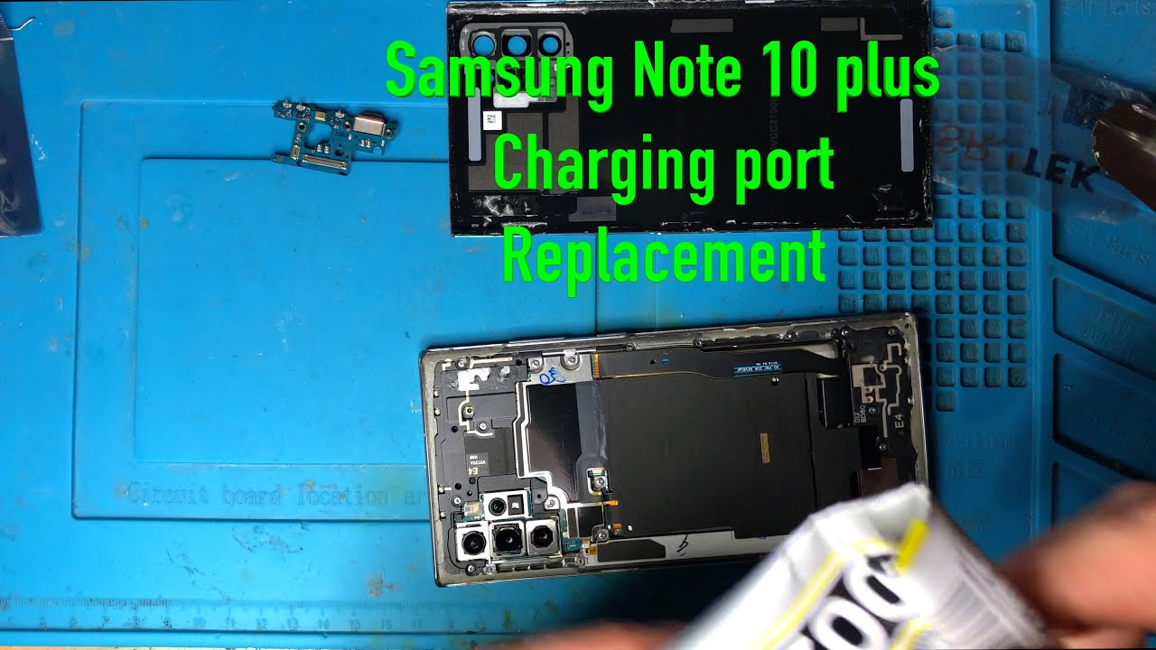 Samsung Note 10 plus ,charging port replacement - YouTube