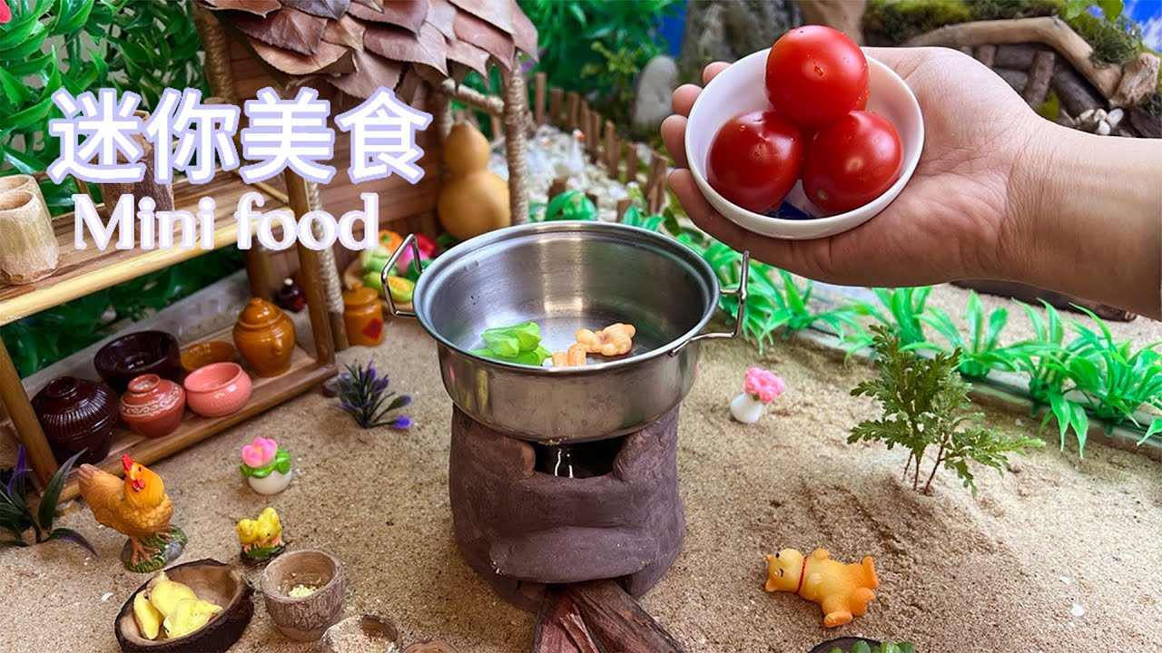 挑战迷你世界里不一样的美食，给你带来沉浸式体验，迷你食物真好,Mini cuisine,Garlic Shrimp Delicious ...