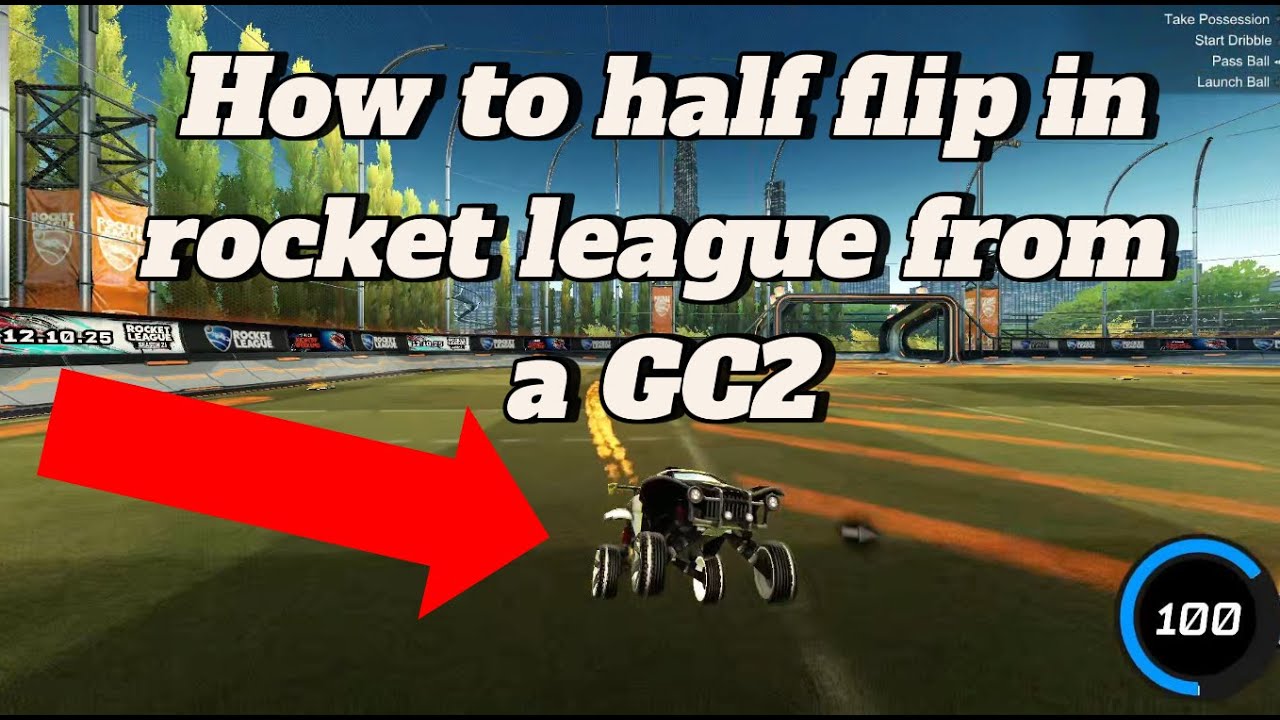 How to half flip in rocket league - YouTube