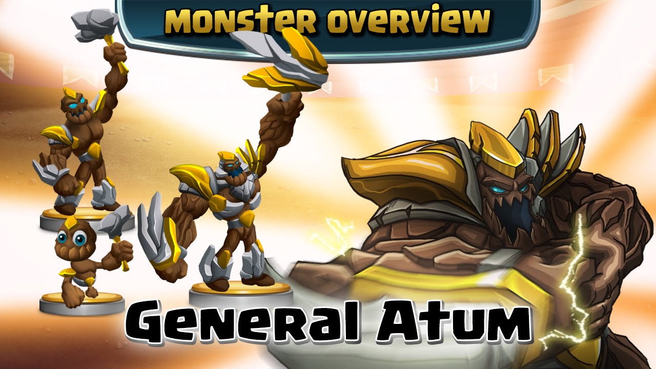 General Atum (#1) - Stats & Combat - Monster Legends - YouTube