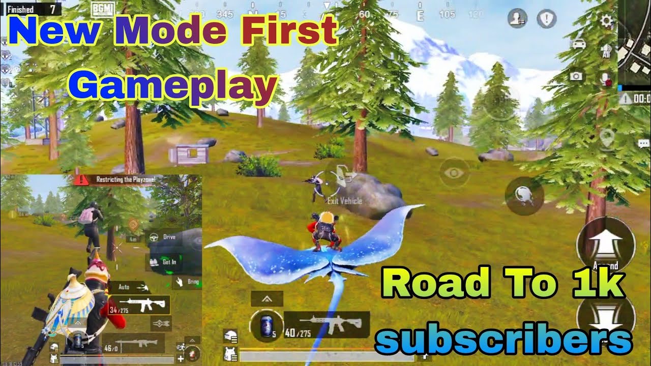 New mode First gameplay bgmi // Road to 1k subscribers please share ...