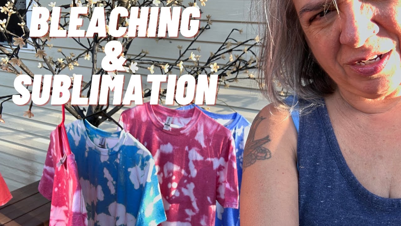 Bleaching Tee Shirts and Sublimation Start to Finish - YouTube