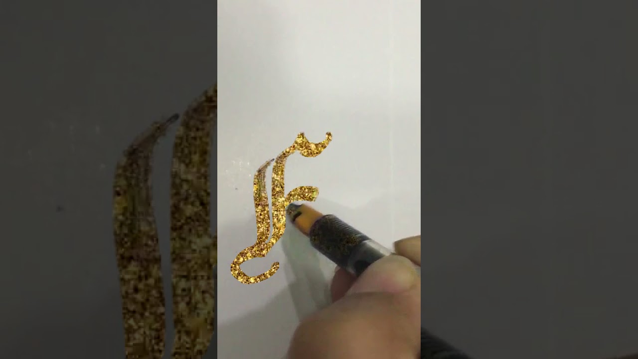 | Calligrapher Habib | English calligraphy letters - F - YouTube