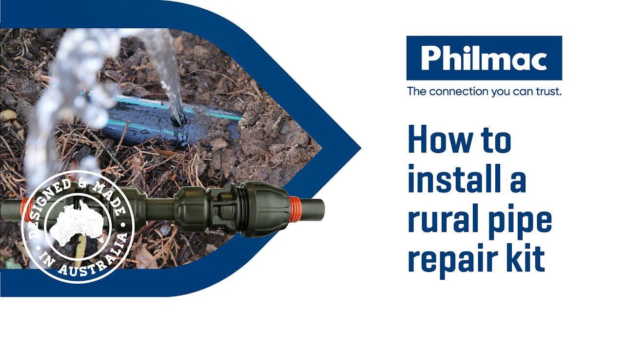 How to install the Philmac Rural Pipe Repair Kit - YouTube