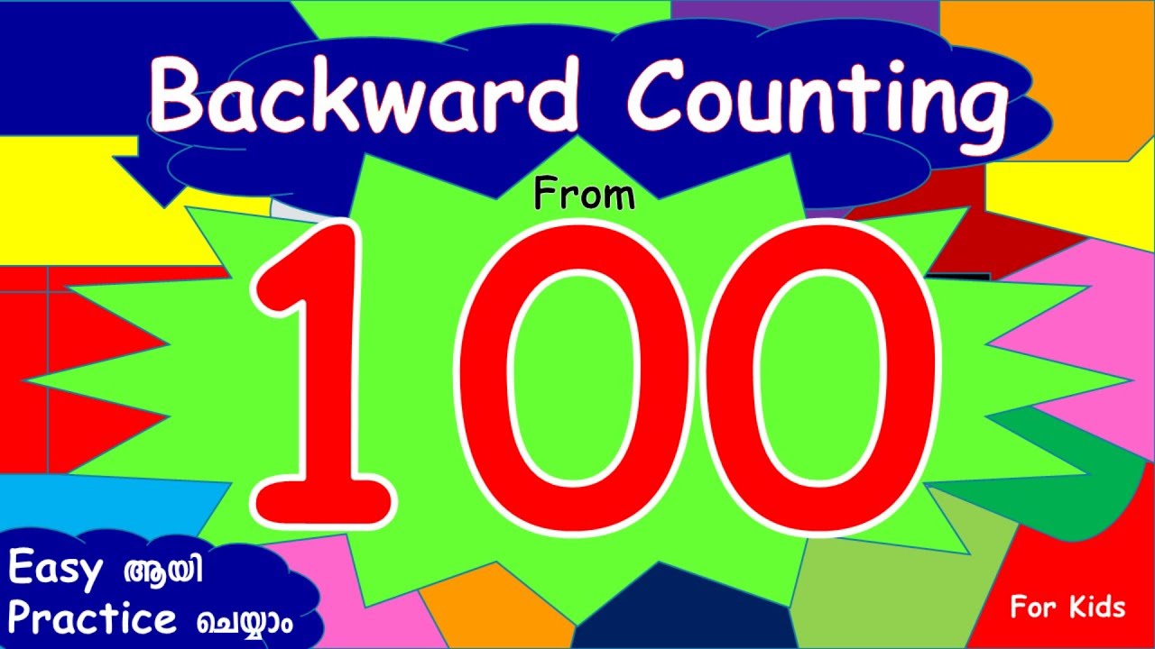 Backward Counting from 100 to 1 | Backward Counting for Kids - YouTube