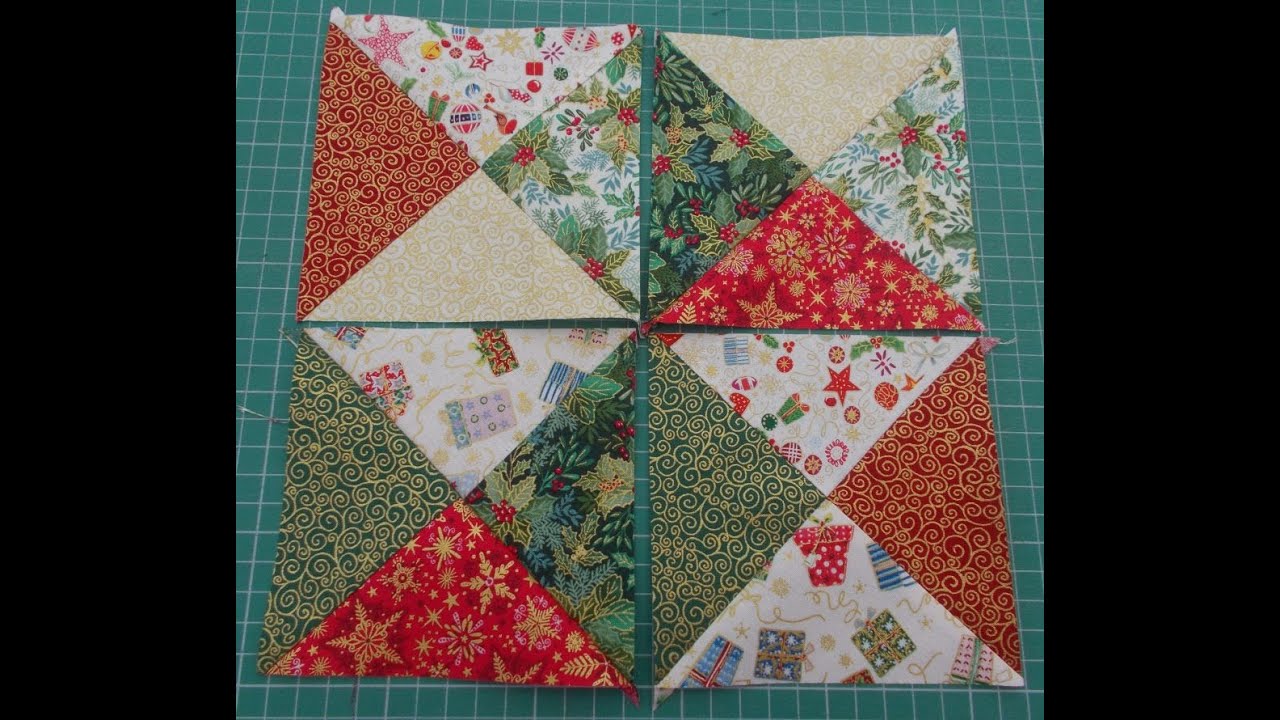SEW TOTALLY TRISHA - QUICK QUARTER SQUARE TRIANGLES - YouTube