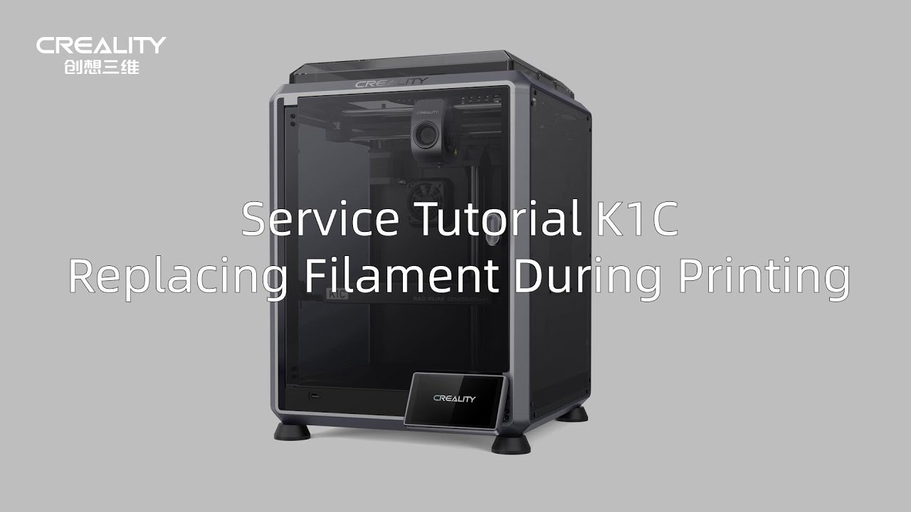 Service Tutorial K1C Replacing Filament During Printing - YouTube