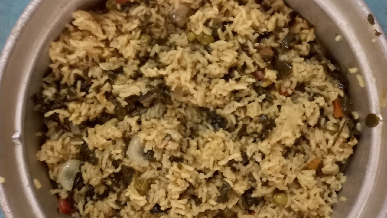 Diet pulav/By using full of green leaves - YouTube