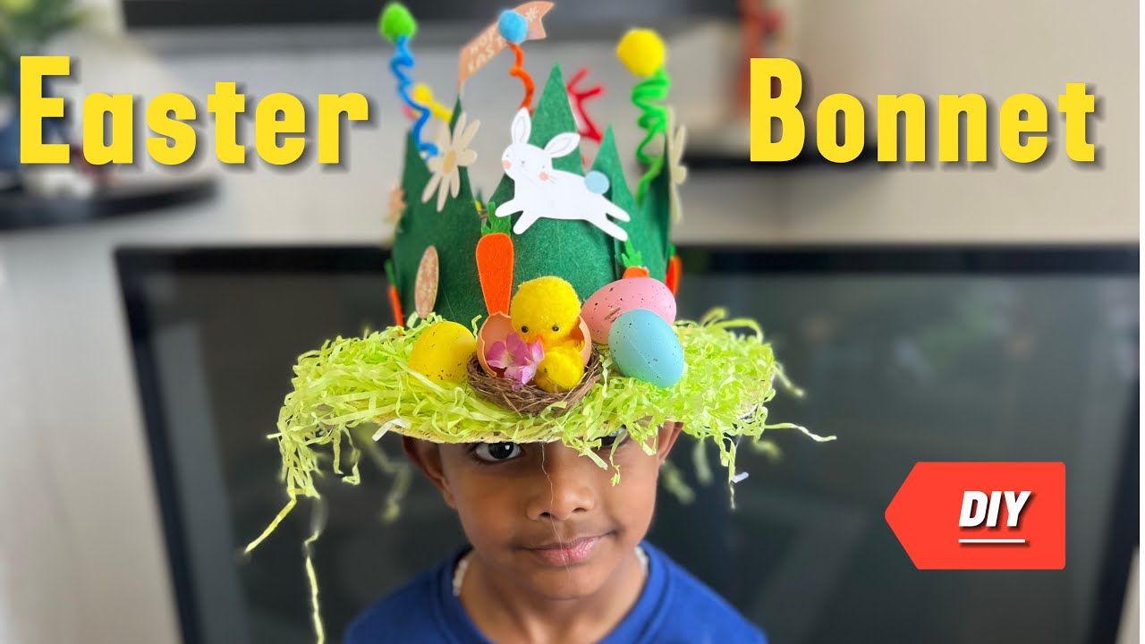 Easy Easter Bonnet Making Tutorial | Simple and cheap Easter bonnet DIY ...