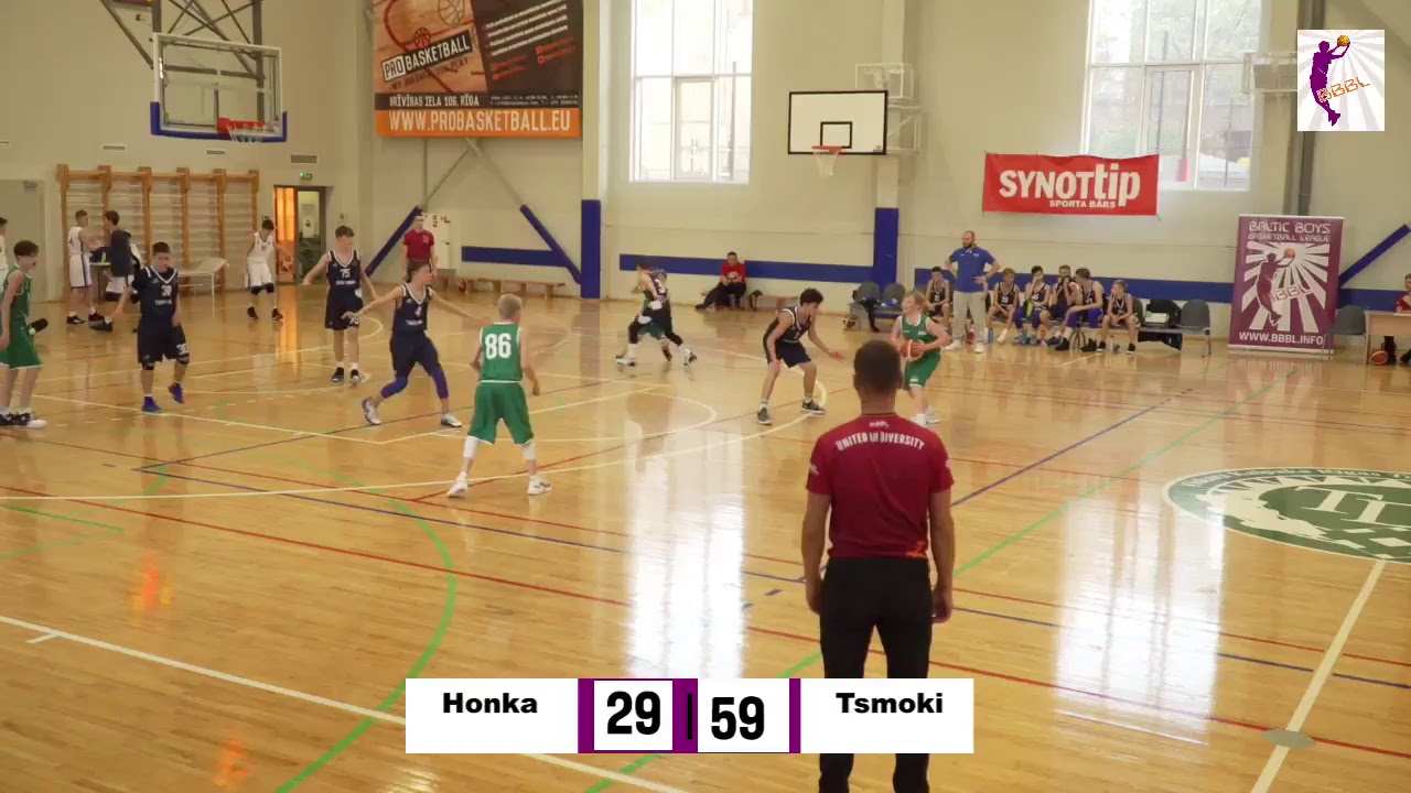 BBBL boys U14 Honka 2005 vs Tsmoki Minsk 2005 - YouTube