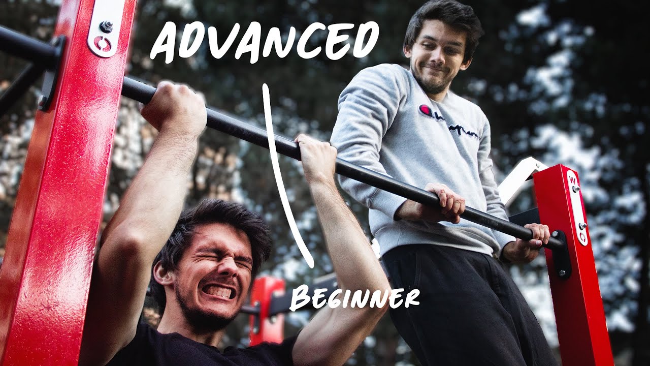 Beginner VS Advanced Bodyweight Exercises - YouTube