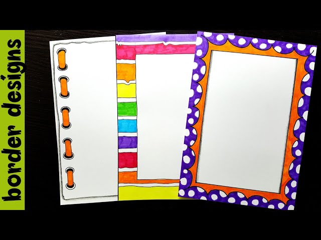 Computer Paper With Border Designs