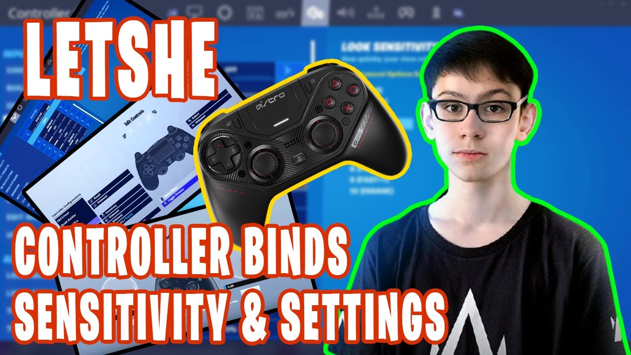 LeTsHe *New* Fortnite Settings Controller Binds Sensitivity and Setup ...