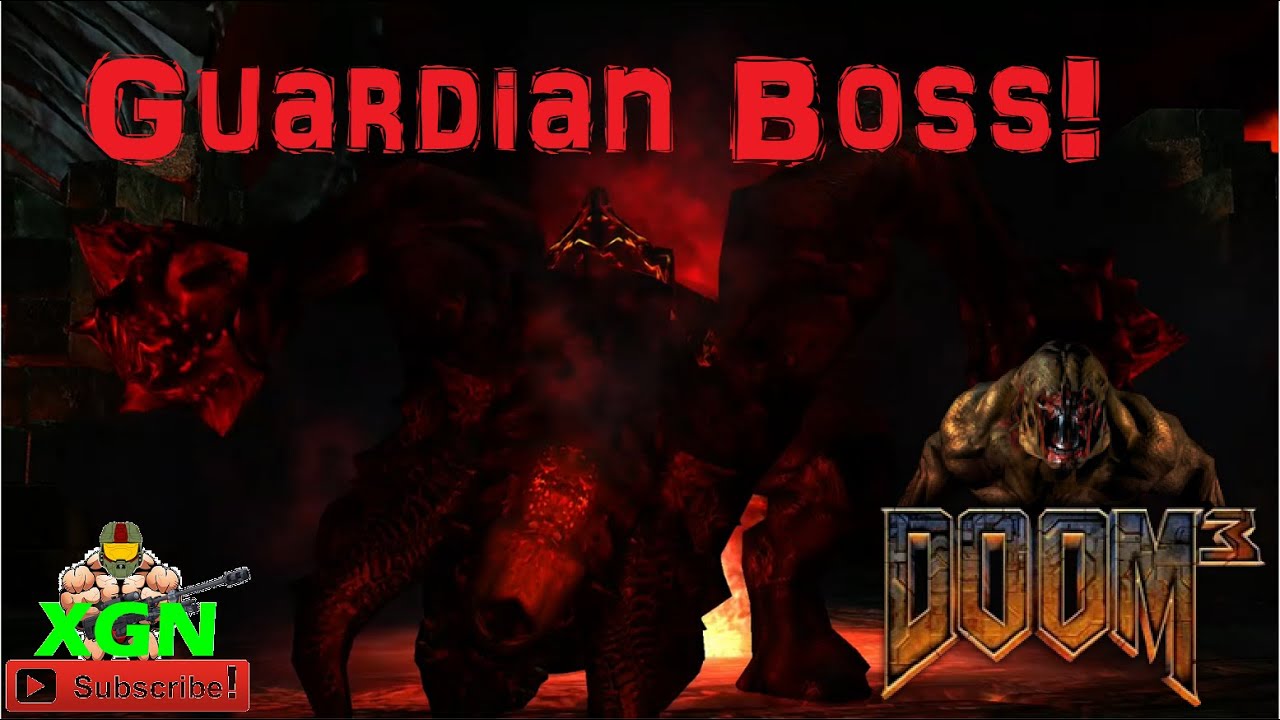Doom 3 BFG (Xbox One) Guardian Boss Battle gameplay! - YouTube