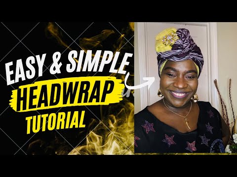 Quick and Simple Gele Turban Headwrap Tutorial for Beginners - YouTube