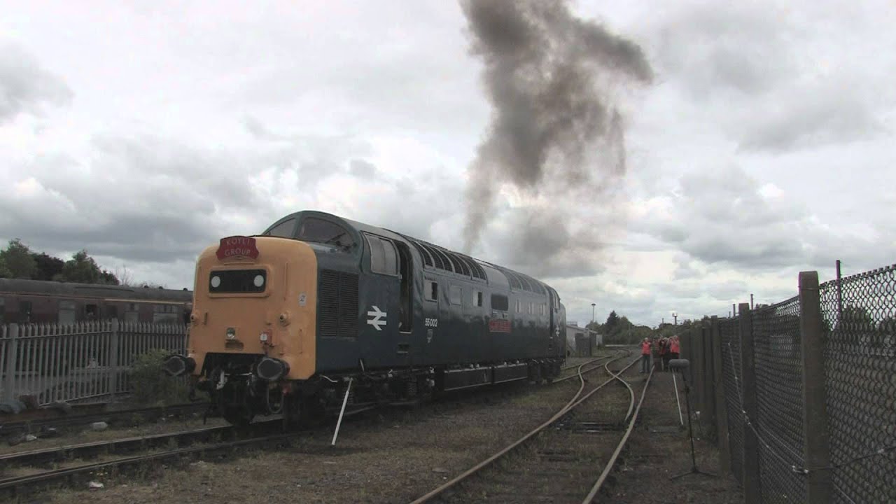 55002 returns - First Start up in 14 years - YouTube