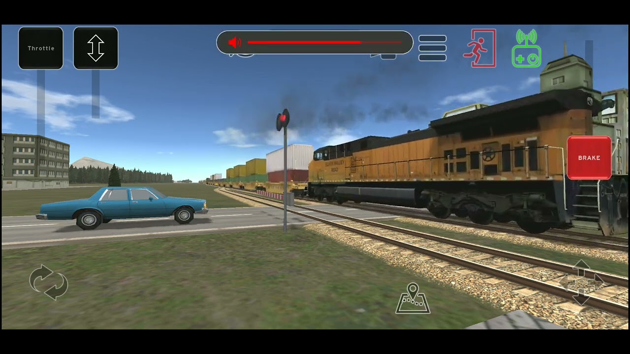 AWVR I13 with BNSF power in train and railyard simulator - YouTube