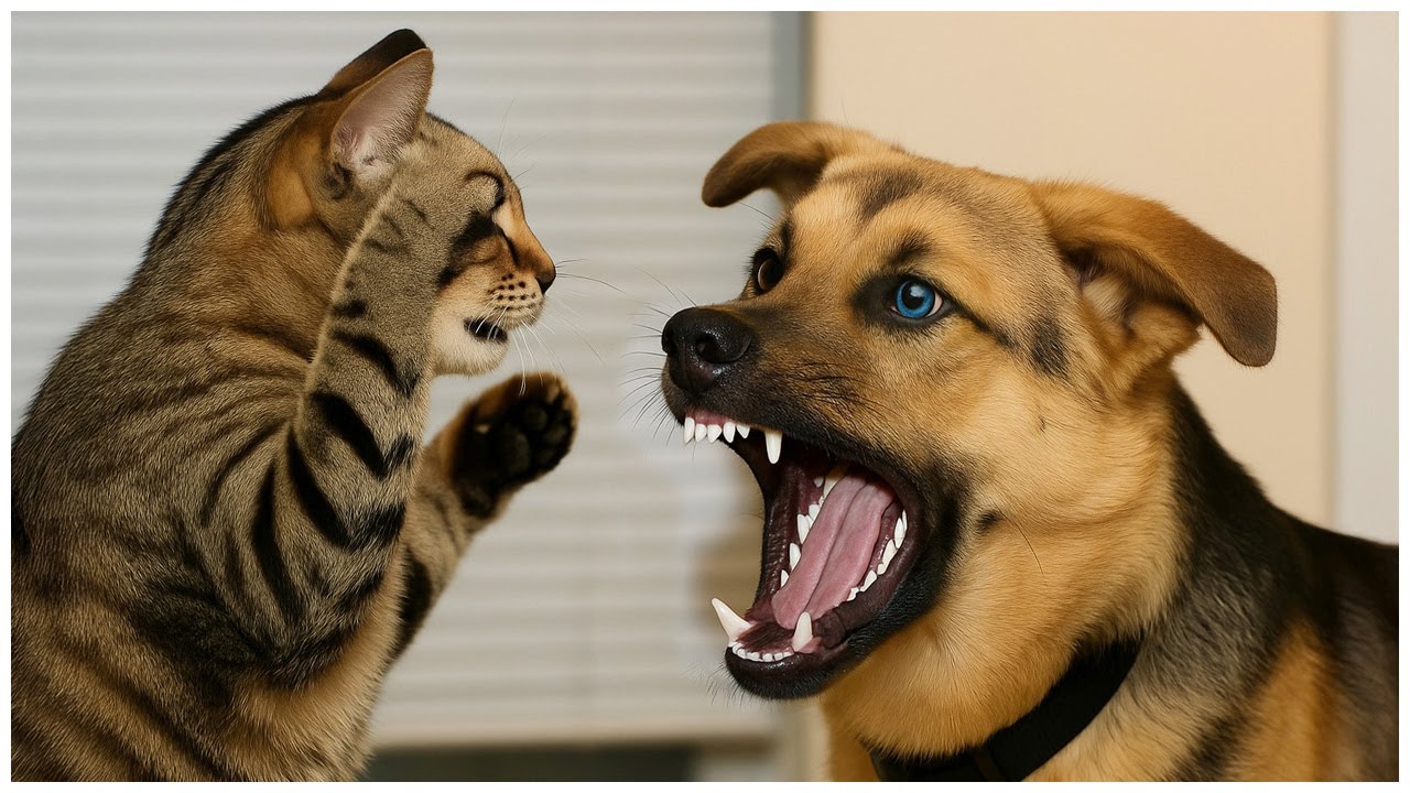 Angry Cats vs Dogs – Funniest Pet Battle Moments!😂 - YouTube