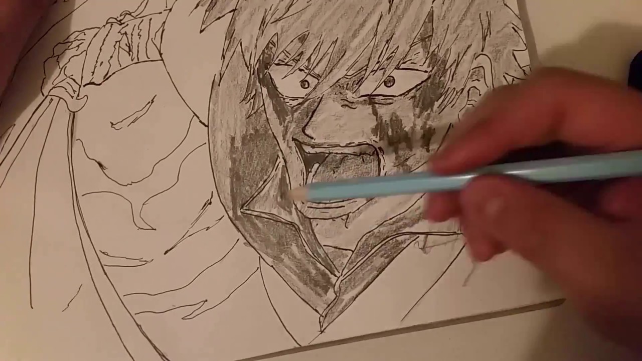 Gintoki drawing (Gintama) - YouTube