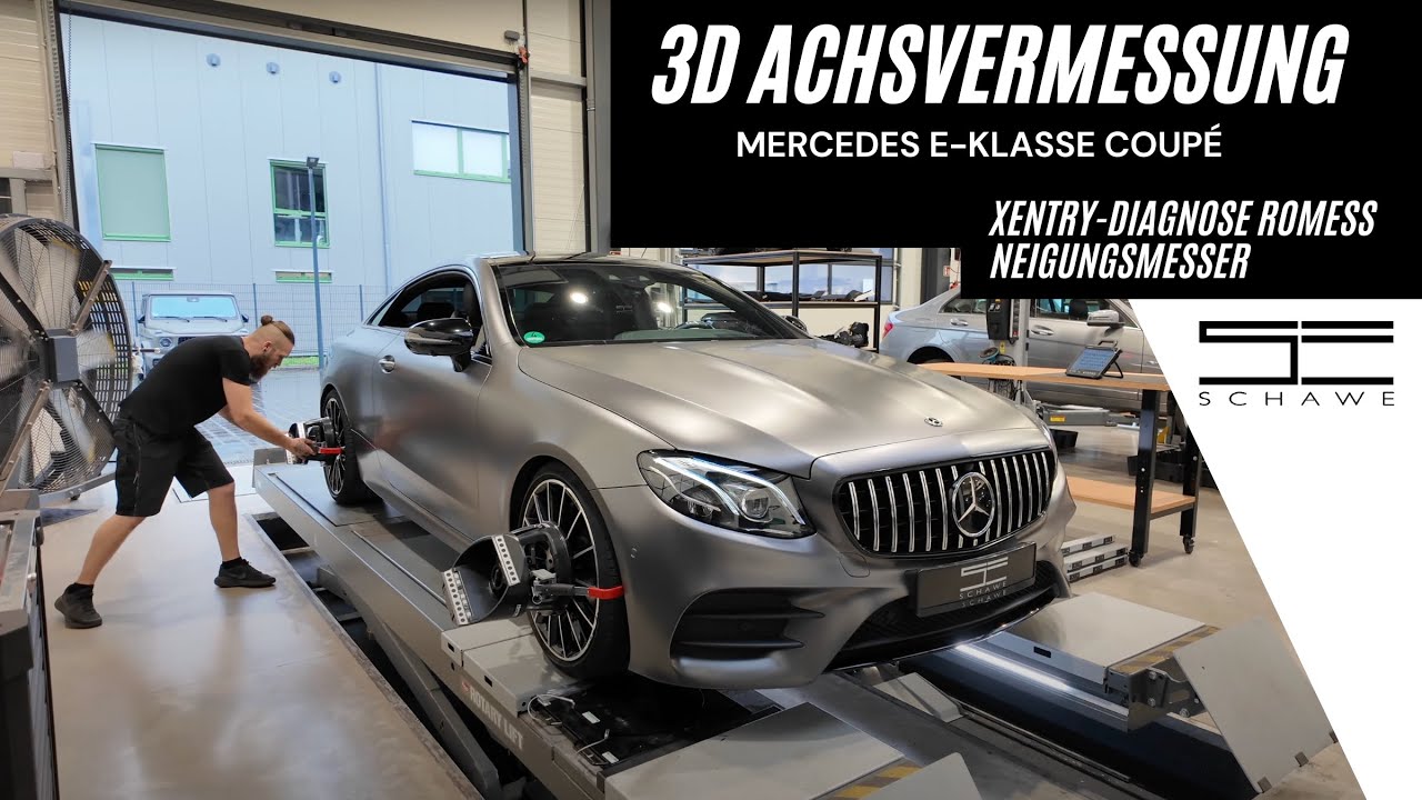 2024 SCHAWE: Mercedes E-Klasse Coupé Achsvermessung 3D Hunter Xentry ...