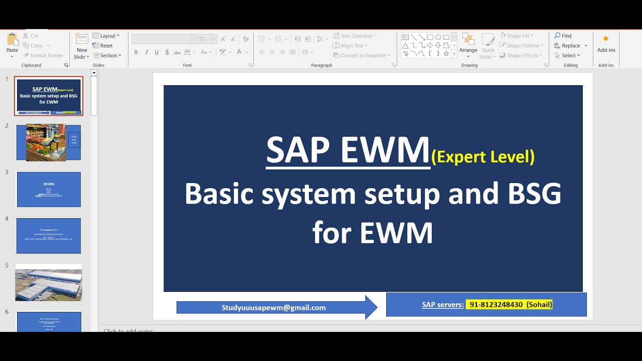 SAP EWM - Class 3 : Members Only- Basic system setup and BSG for EWM ...