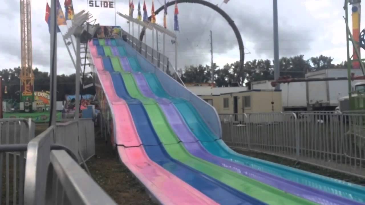 The Big E's Midway rides at 6x the speed - YouTube