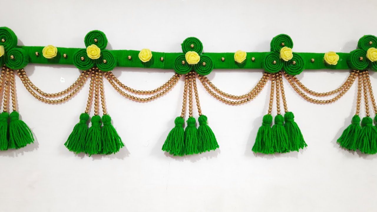 Toran Design/Bandarwal Design Latest/Woolen Design/Woolen Craft/Paper ...