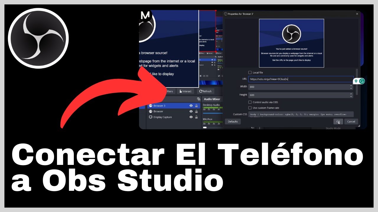 Cómo Conectar Tu Teléfono a Obs Studio - YouTube