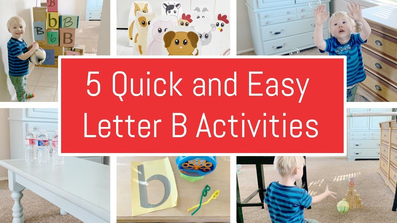5 Quick and Easy Letter B Activities Your Preschoolers and Toddlers ...