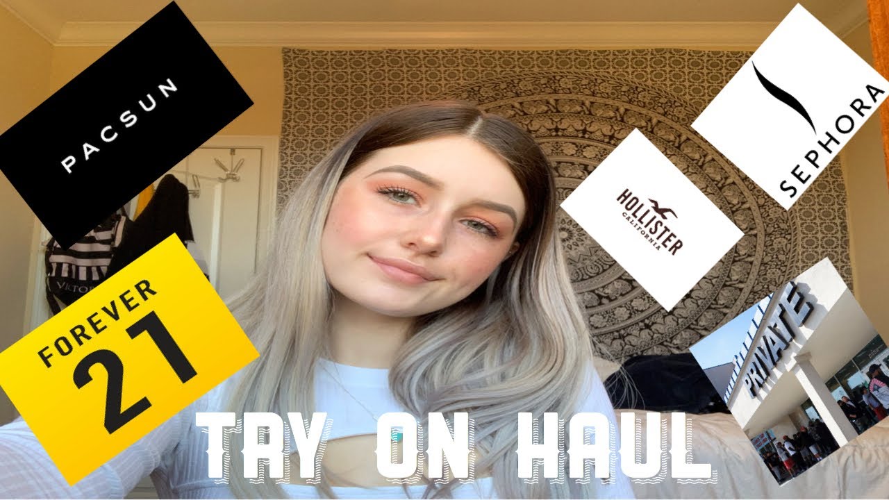 Try On Haul What I Got At The Mall | Kalee - YouTube